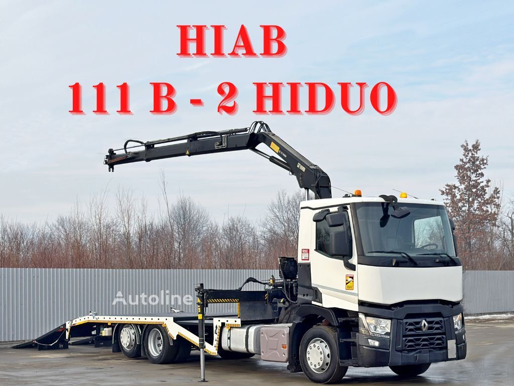Renault T 380 * HIAB 111 B - 2 HIDUO + FUNK / 6x2! šlep auto