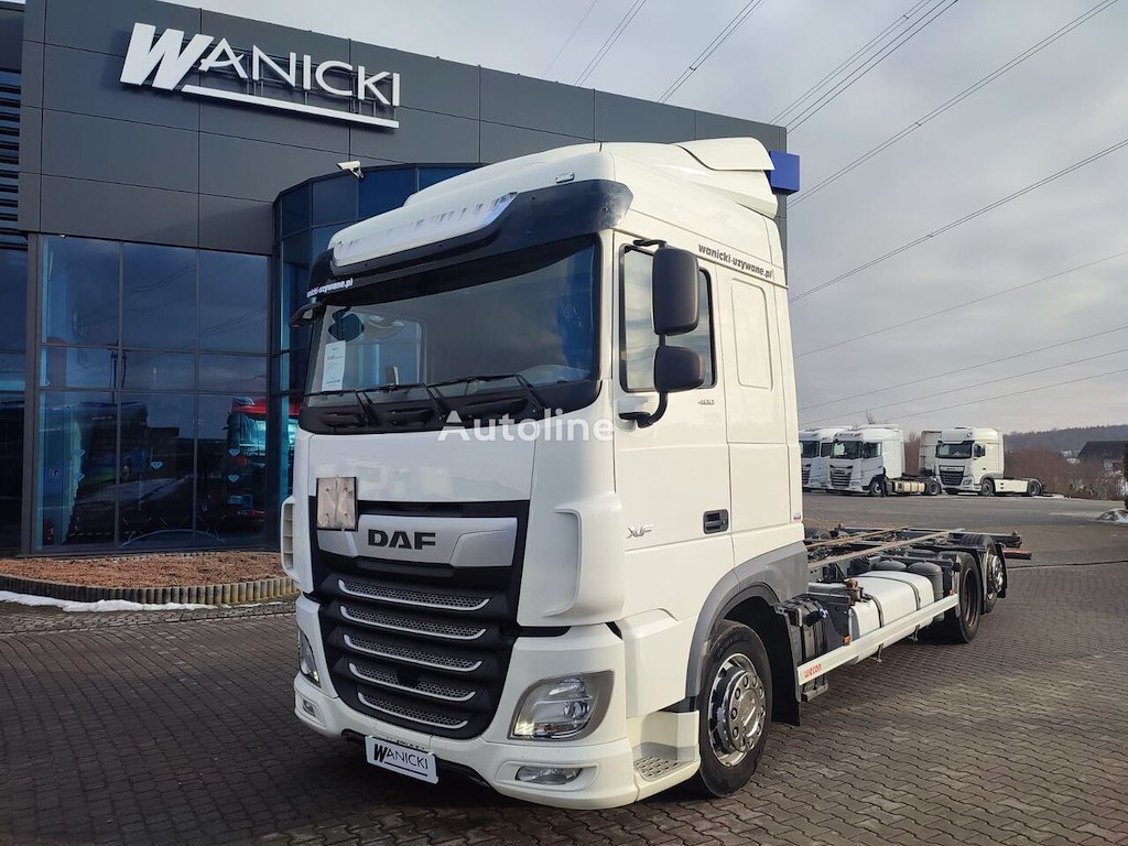 DAF XF 480 FAR vozilo za prevoz kontejnera