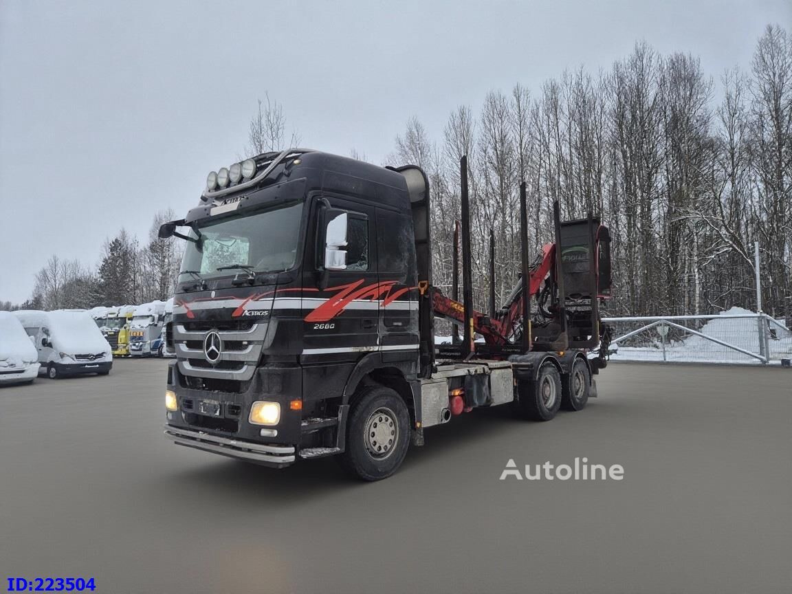 Mercedes-Benz Actros 2660 V8 6X4 HIAB CRANE kamion za prevoz drva