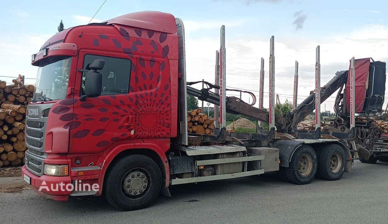 Scania G440 6x4 timber truck + loglift kamion za prevoz drva