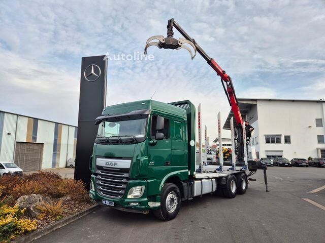 DAF XF 460 6x4 Epsilon M12Z91 kamion za prevoz drva