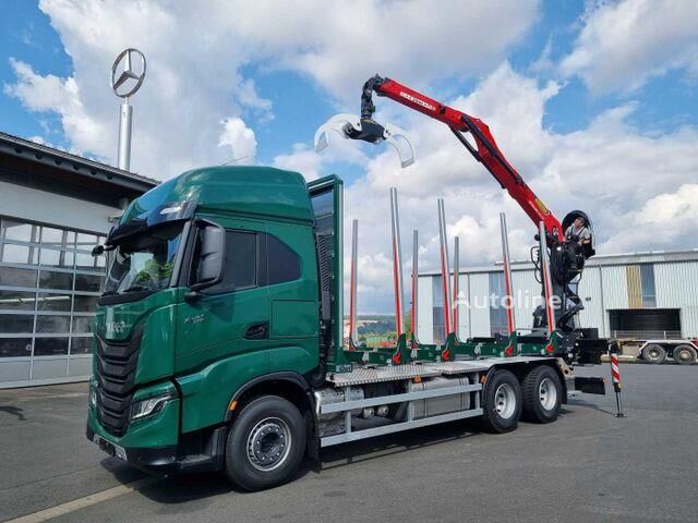 IVECO X-WAY AS300X57ZP ON+ 6x4 Palfinger Epsilon M12 Z kamion za prevoz drva