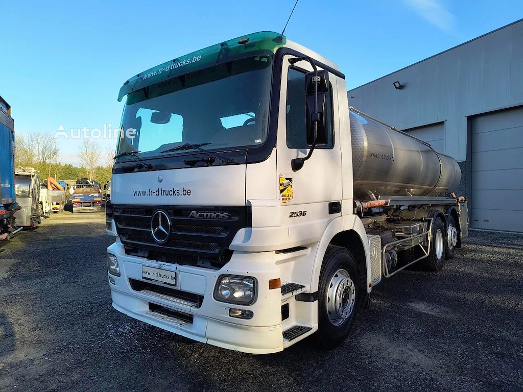 Mercedes-Benz Actros 2536 15500L INSULATED INOX TANK - 1 COMP - PUMP autocisterna za mleko