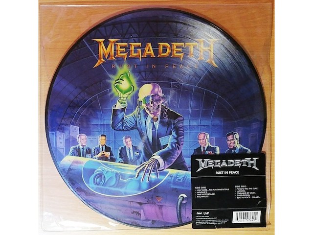 PD-LP MEGADETH - Rust In Peace (2014) USA, limited MINT