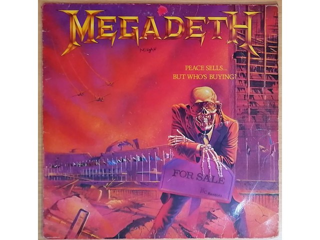 LP MEGADETH - Peace Sells (1986) 1. EU press, VG-/VG+
