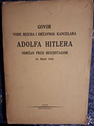 A. Hitler - Govor, Beograd, 1935.