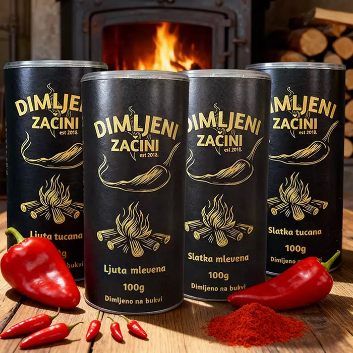 I slatka i ljuta i mlevena i tucana paprika 4x100gr