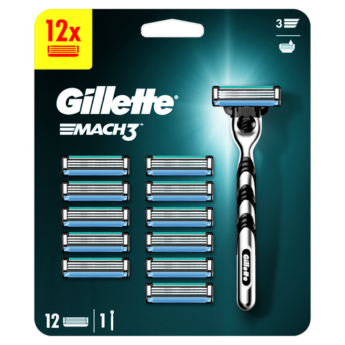 Gillette Mach3 muški brijač + 12 dopuna XXL