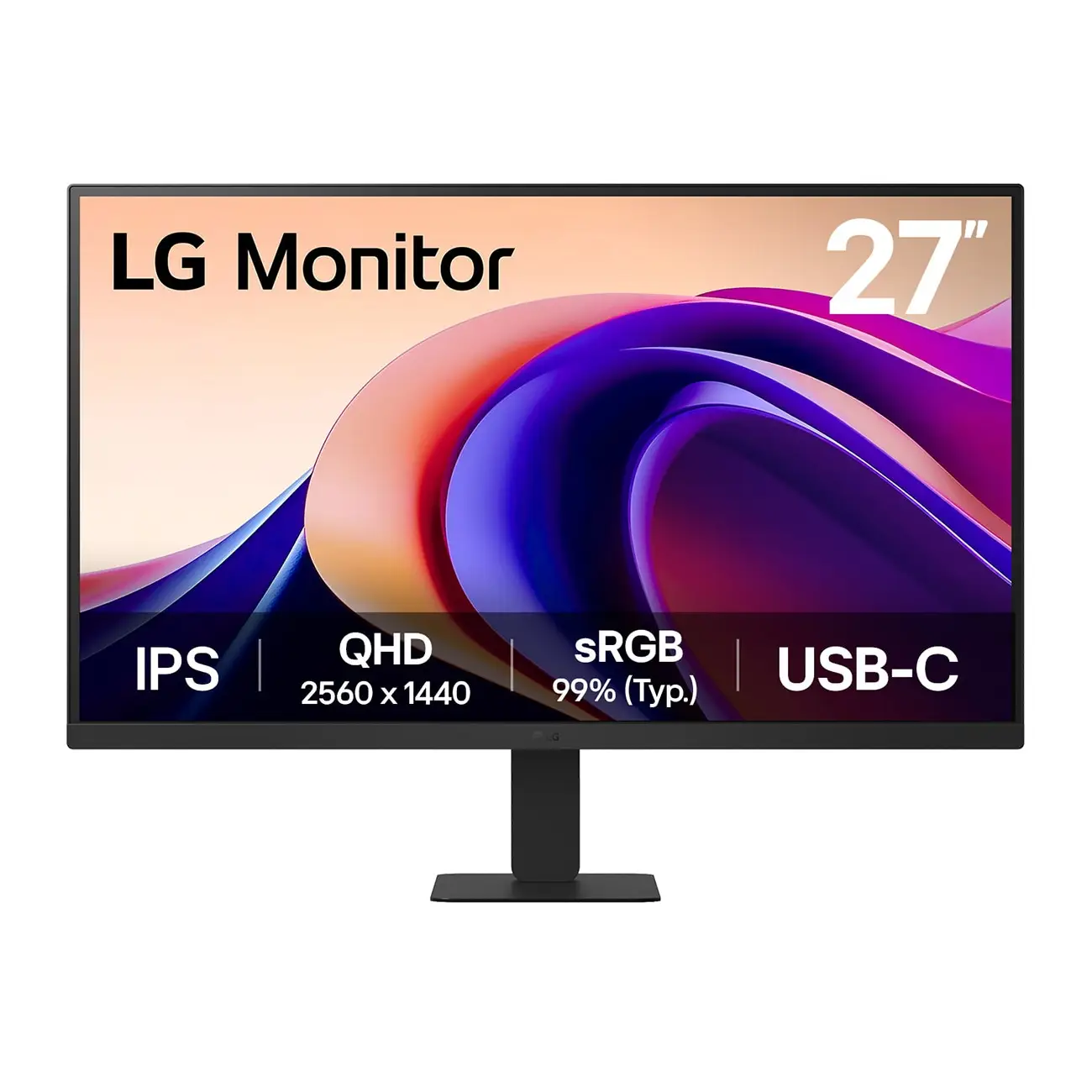 LG 27U631A-B 27in QHD IPS Monitor | 100Hz | USB-C | 2560×1440 | VESA Mount | Business Series