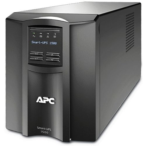 APC SMT1500IC APC Smart-UPS 1500VA, Line Interactive, Sine Wave, Tower, 1500VA/1000W, 230V, AVR, 8x IEC C13, Battery Pack 17Ah (RBC7), SmartConnect Port + SmartSlot, Interface Ports USB and Serial...