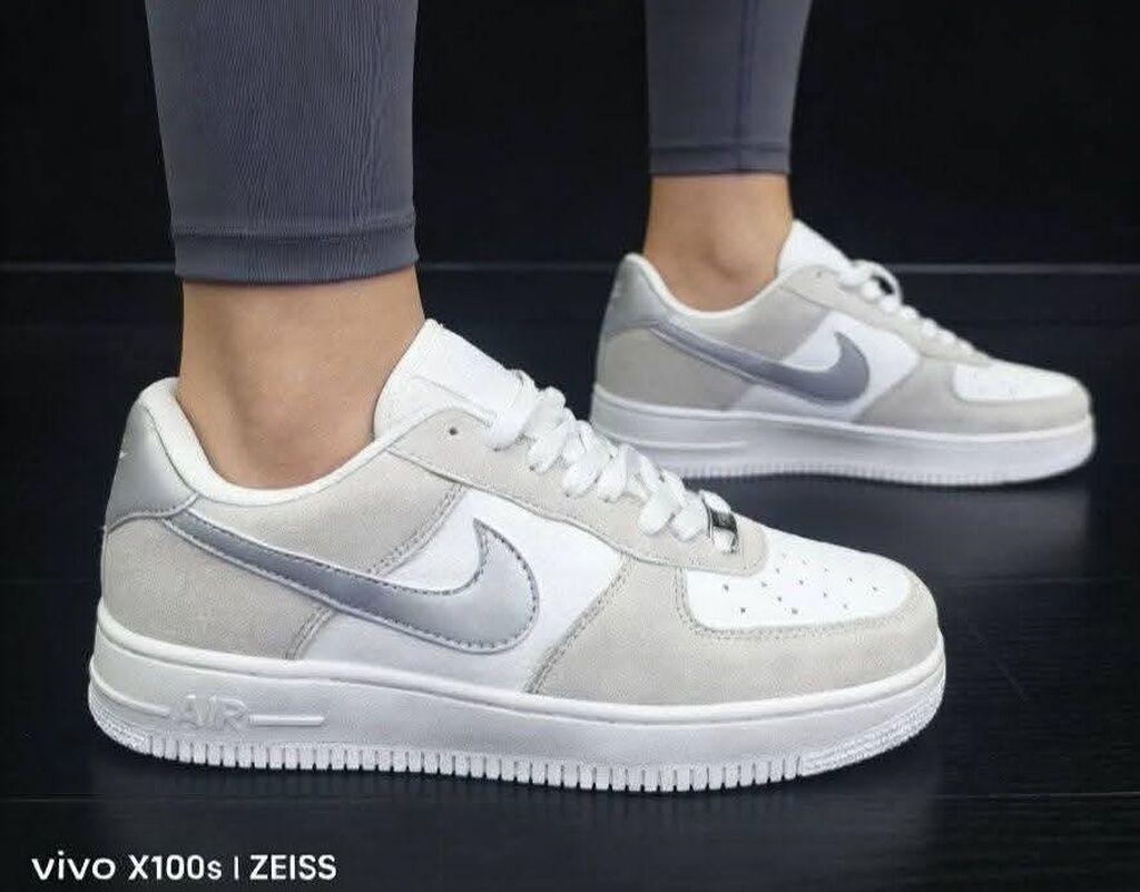 Nike Air Force 1 – niske patike gs - Klasičan AF1 dizajn u beloj i