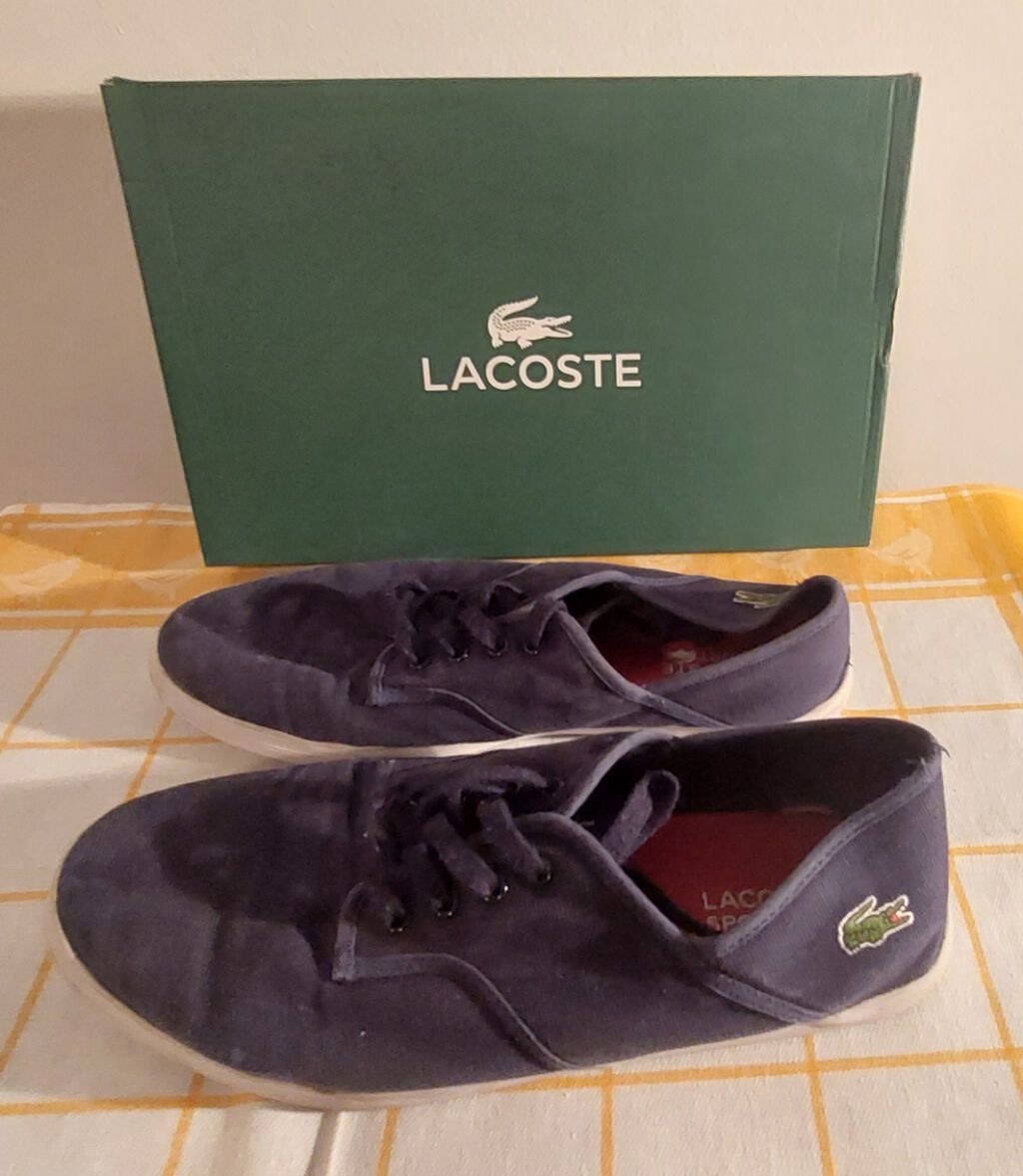 Lacoste platnene letnje ORIGINAL 44,5 U dobrom stanju. Broj 44,5/UK