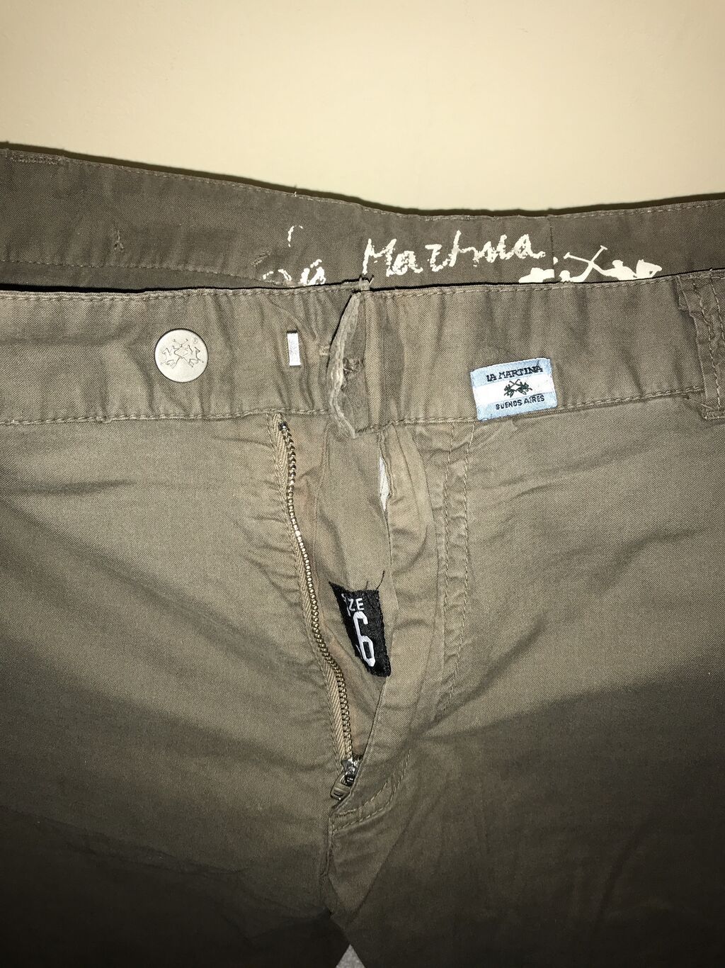 Original La Martina pantalone 33 98% cotton 2% elastin Polustruk