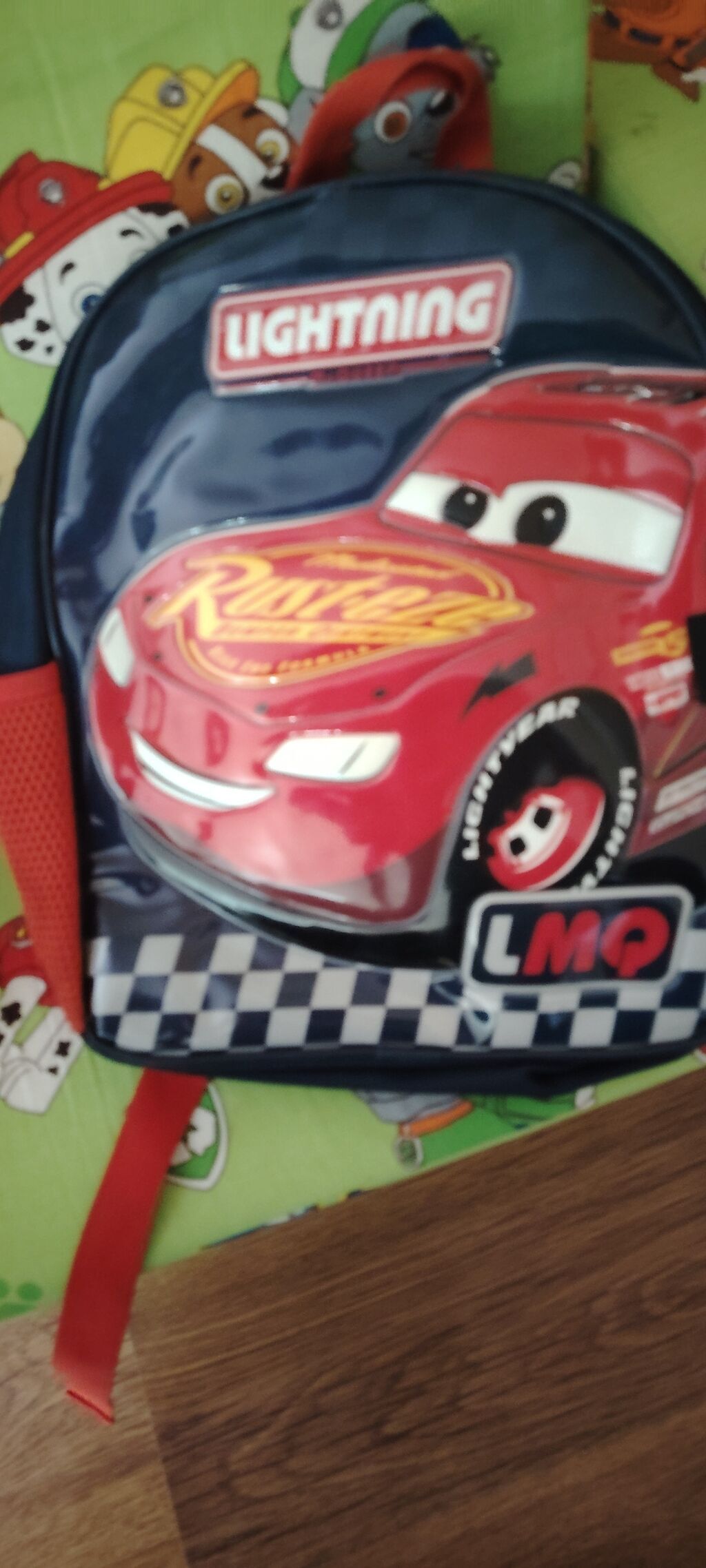 Dečiji ranac Cars – Lightning McQueen - Dizajn sa likom Lightning