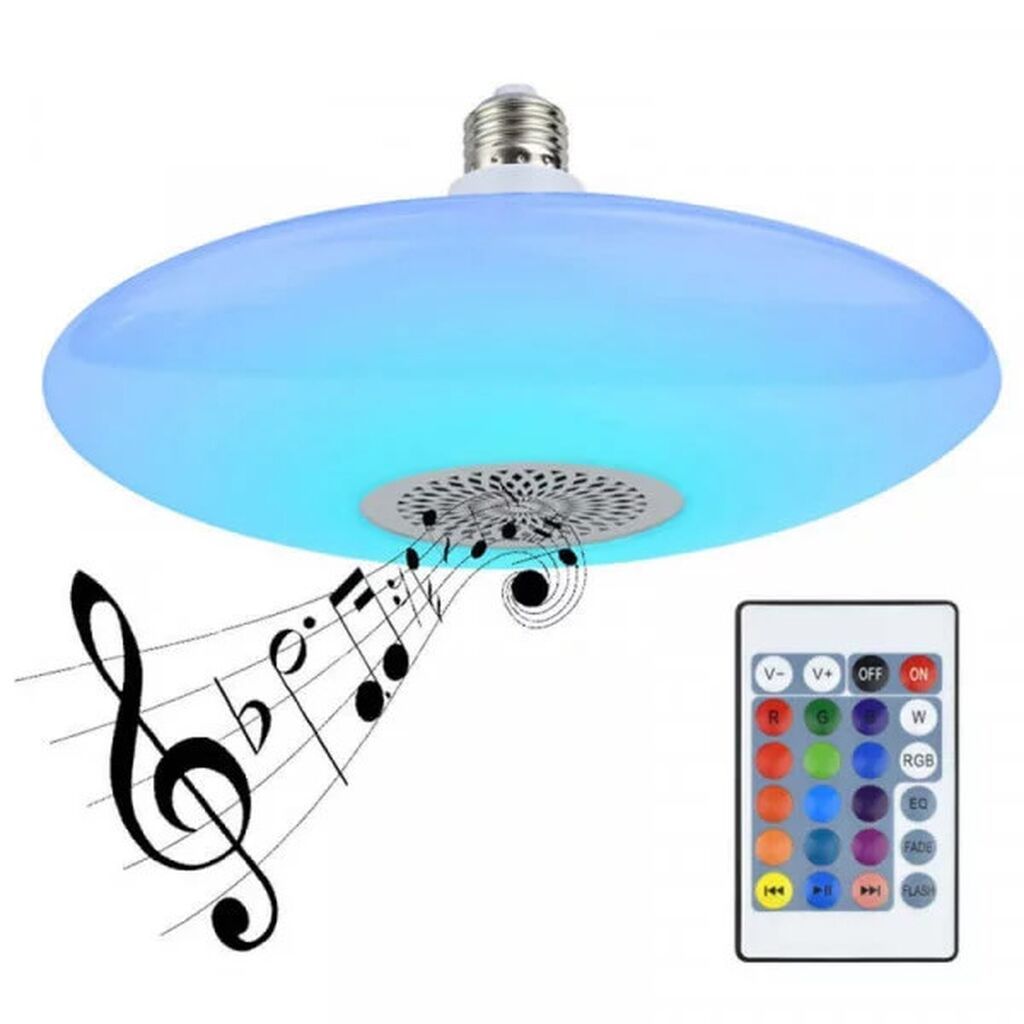 UFO Bluetooth Muzička Sijalica 24W – RGB Svetlo + Zvučnik UFO Musica
