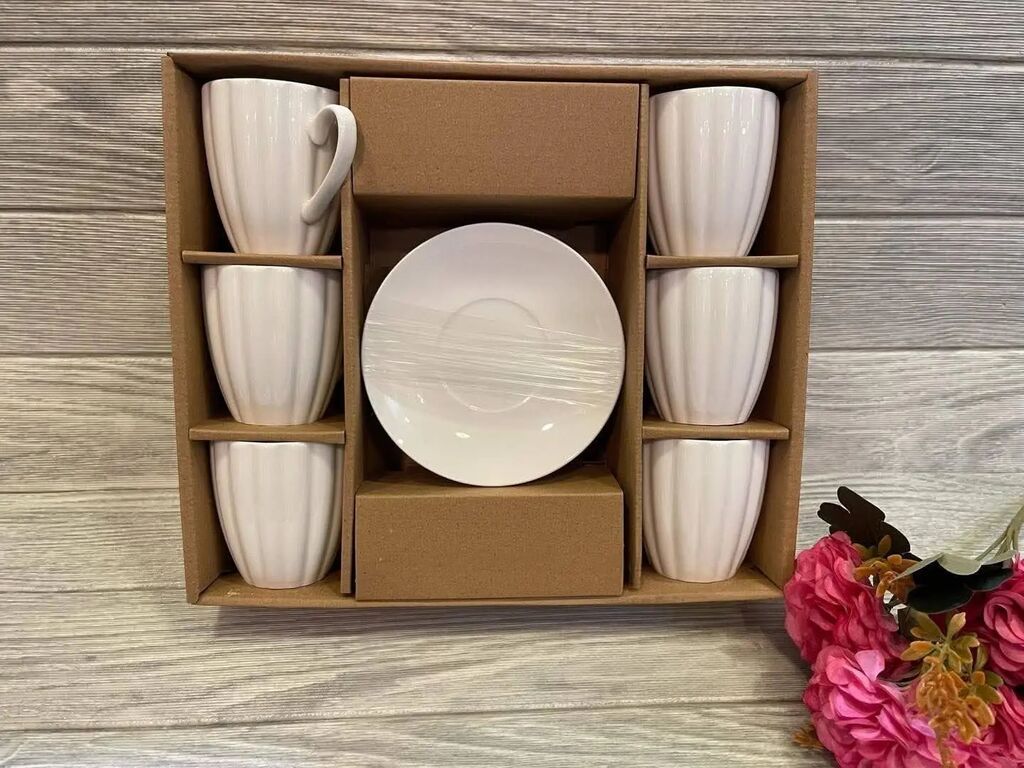 Set šoljica za espresso – 6 delova sa tacnicama - Materijal