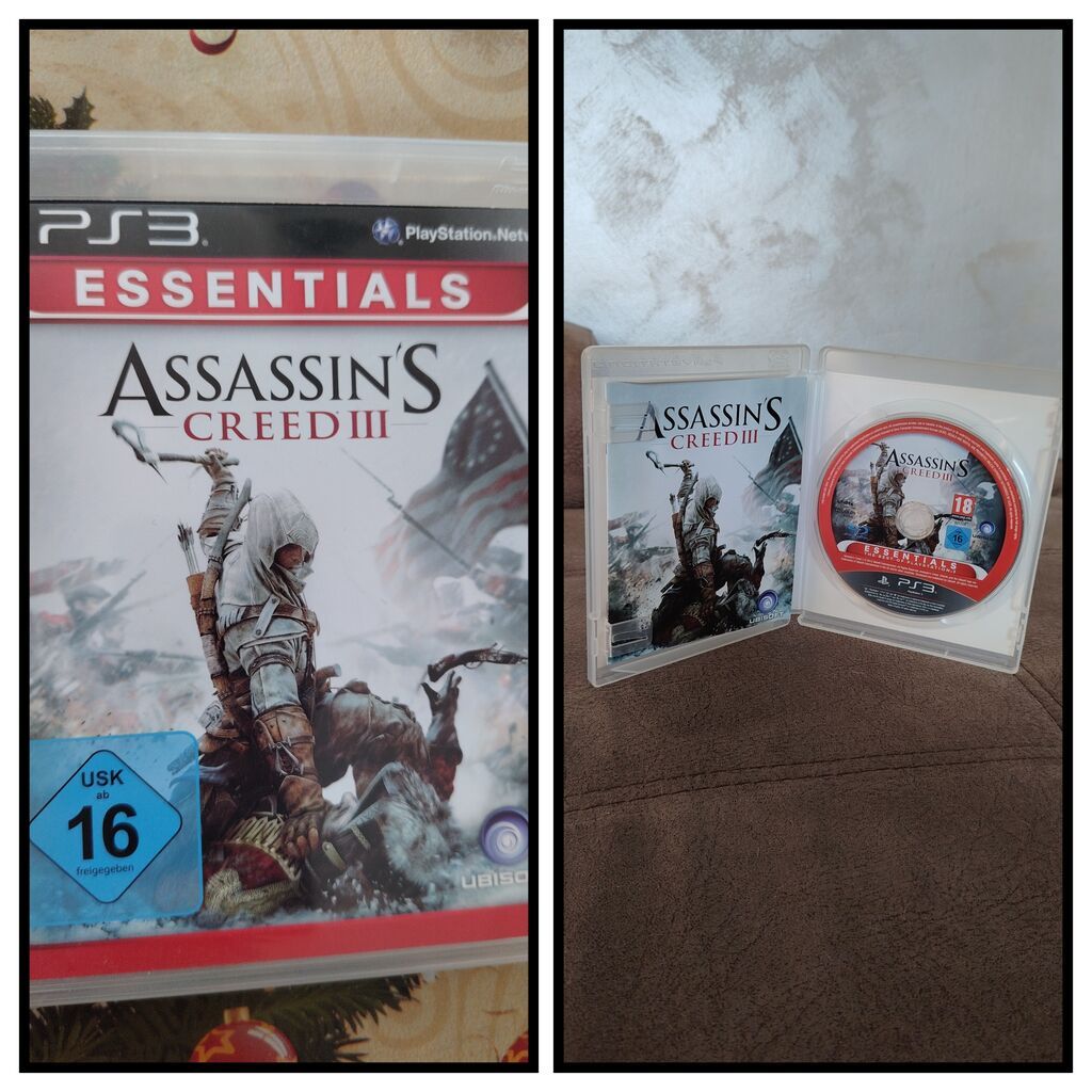 Prodajem originalne igrice za sony ps3: -ASSASSINS CREED 3     8e