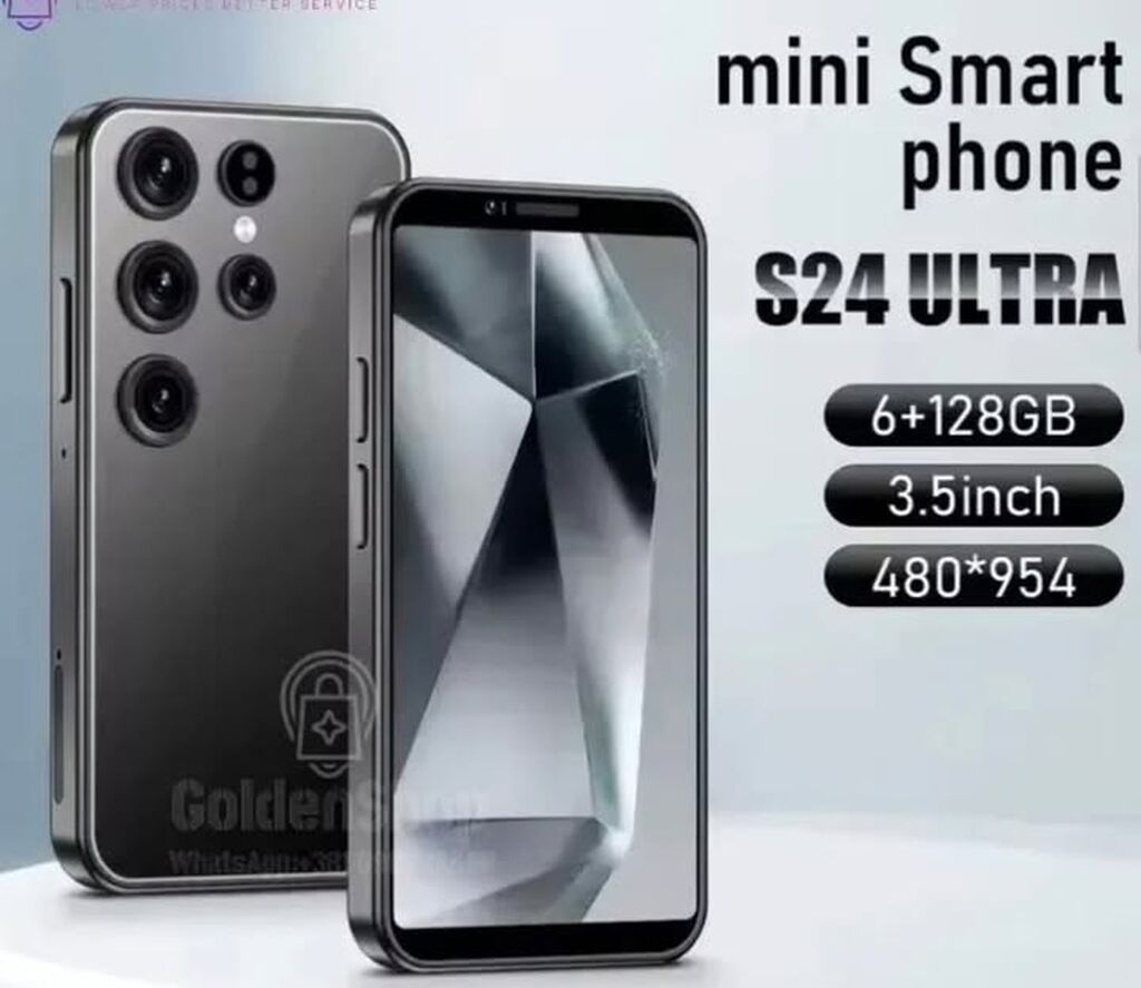 Mini pametni telefon S24 Ultra uk - Ekran: 3.5 inča, rezolucija