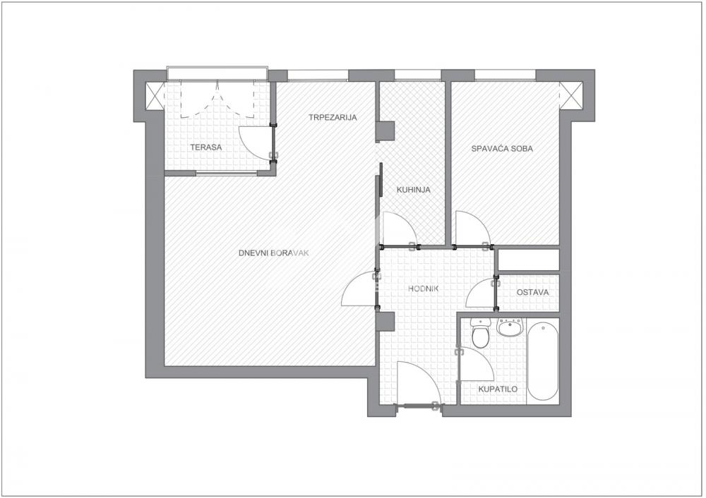 Izdajem udoban dvosoban stan kod Bulevara Oslobođenja !!! ID#5388
450 €