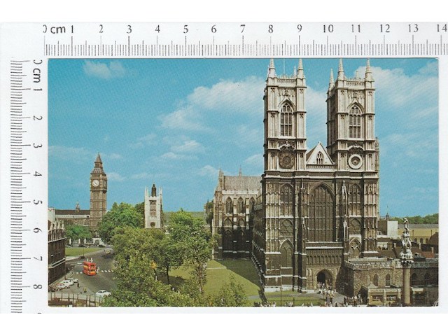 Westminster Abbey and Big Ben, London, Engleska