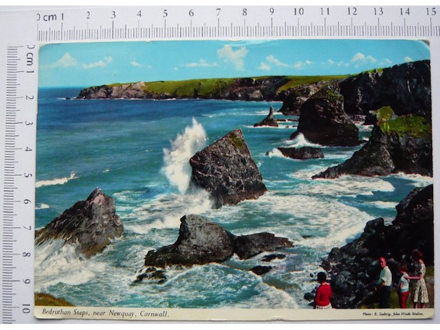 Bedruthan Steps, near Newquay, Cornwall, Engleska