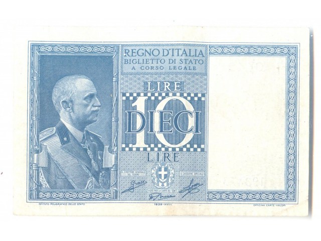 ITALIJA 10 lire 1939