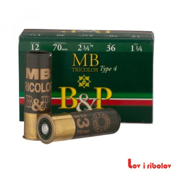 Patron B&P MB Tricolor 36gr 12/70 0, 2, 4