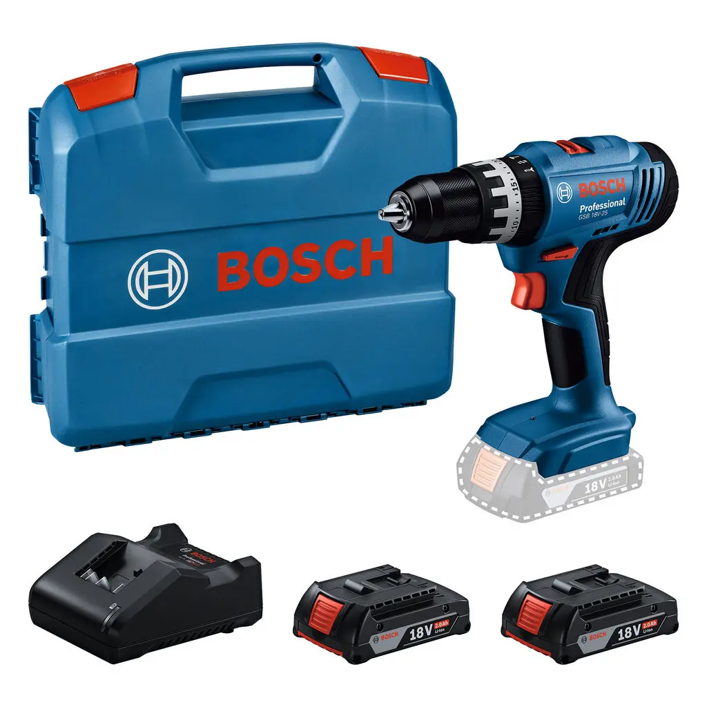 Bosch Aku udarna bušilica odvijač GSB 18V-25, 2x 2.0Ah 06019K9303