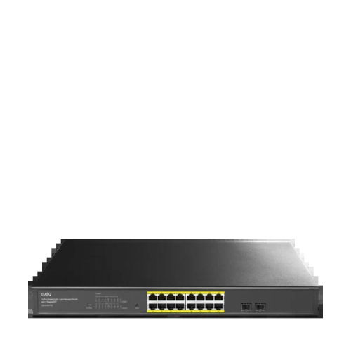 Svič 10/100/1000 16-port Cudy GS1016EPS2 Light Managed PoE+ sa 2x SFP 200W