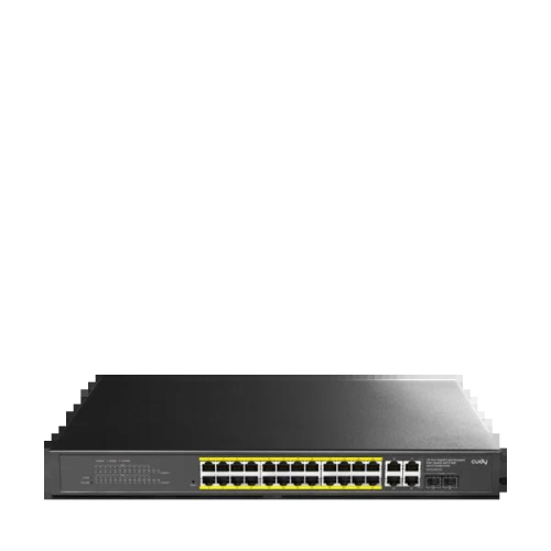 Svič 10/100/1000 24-port Cudy GS1028EPS2 Light Managed PoE+ sa 2x SFP 200W