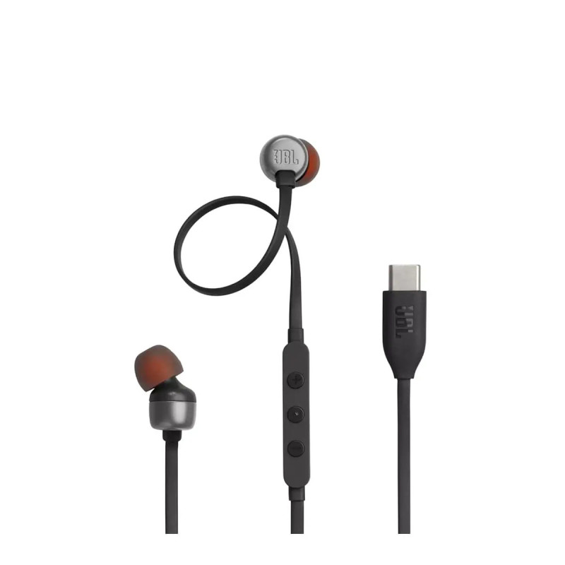 JBL žične slušalice bubice Tune 310C USB-C crne