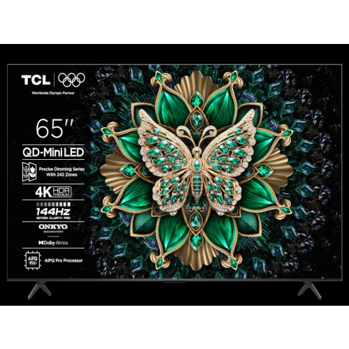 Televizor TCL 65C6K/MiniLED-QLED/65"/4K UHD/144Hz/Google TV/crna