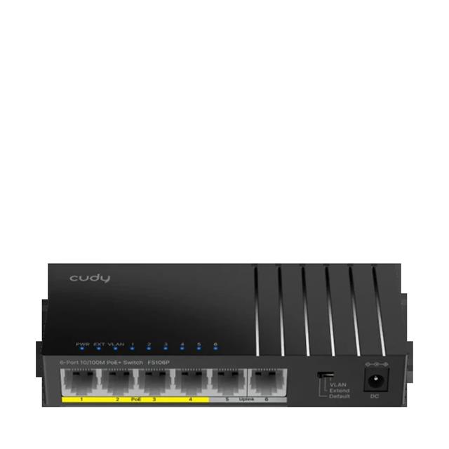 Svič 10/100 6-port Cudy FS106P PoE+/36W/2×Uplink
