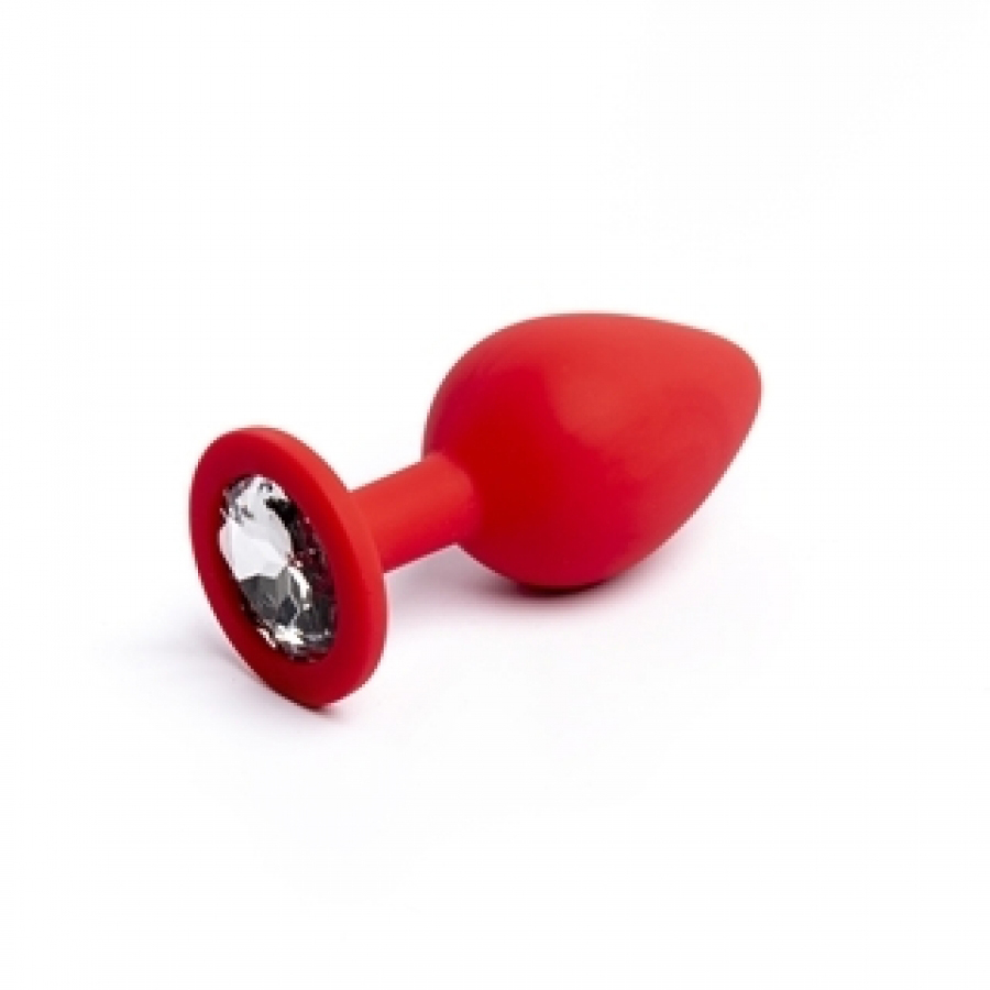 Butt plug silicone M red