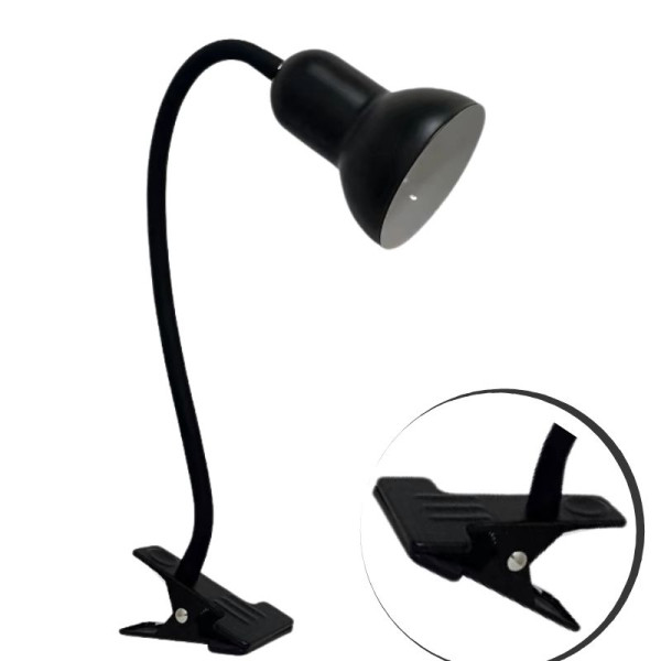 MEGGA Clip Stona lampa E27 40W BLACK 005716