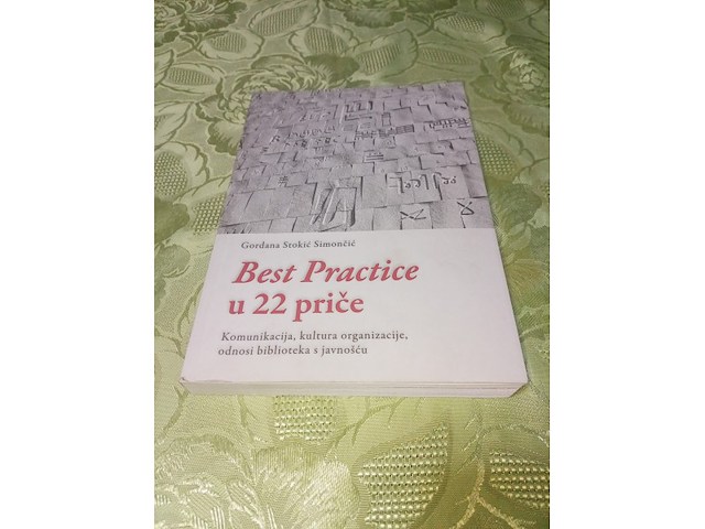 Best Practice u 22 price - Gordana Stokic Simoncic