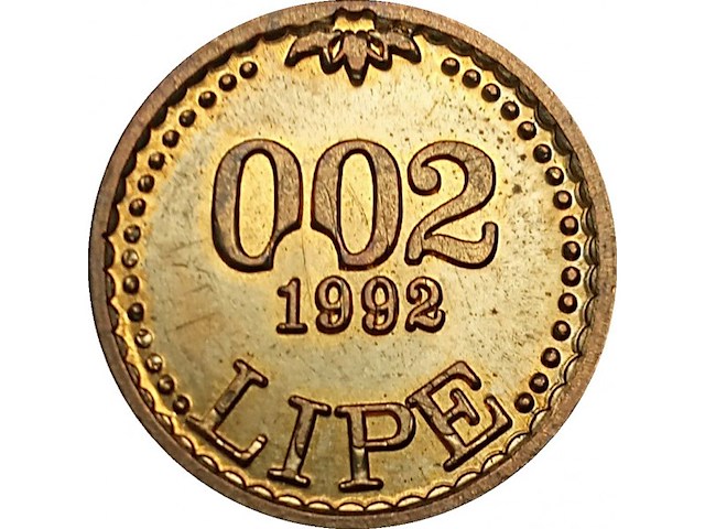 Slovenija 0,02 LIPE 1992 UNC