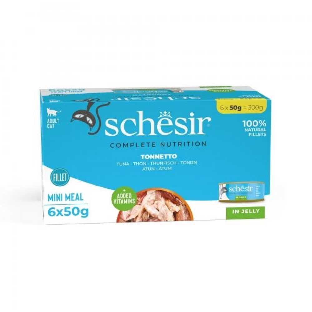 Schesir Complete&Balanced konzerva za mačke Multipack - Tuna u želeu 6x50g