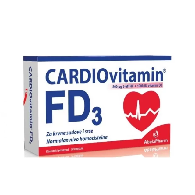 CARDIOVITAMIN FD3 30 kapsula – Maksimalna zaštita srca i krvnih sudova