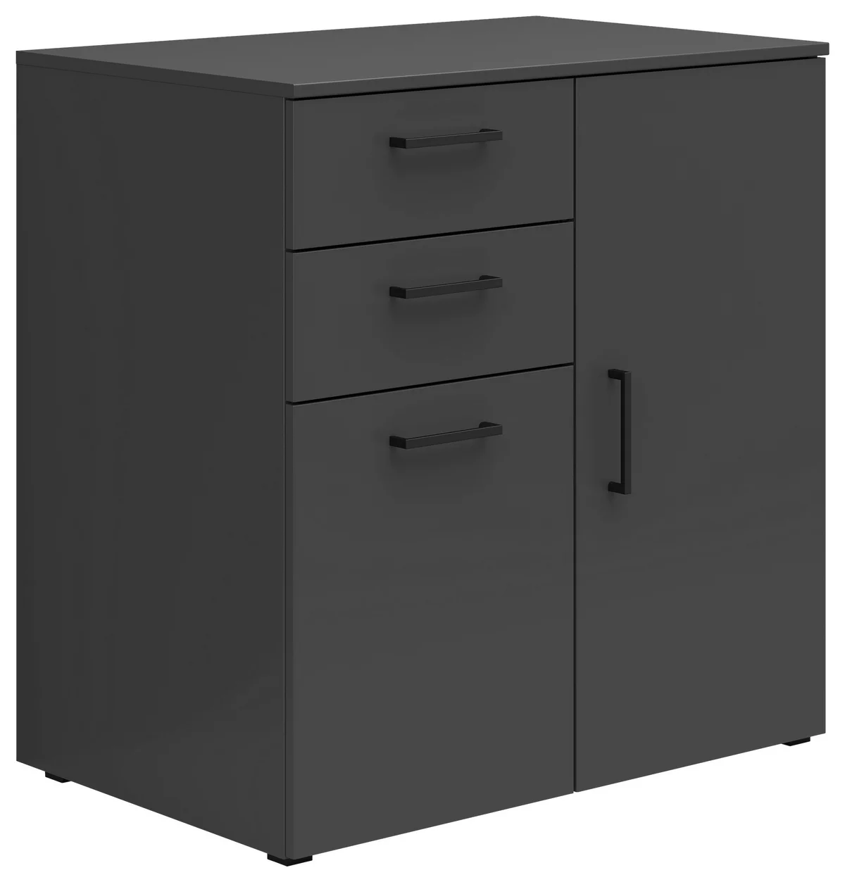 Carryhome KOMODA 80/83/52 cm grafitno siva