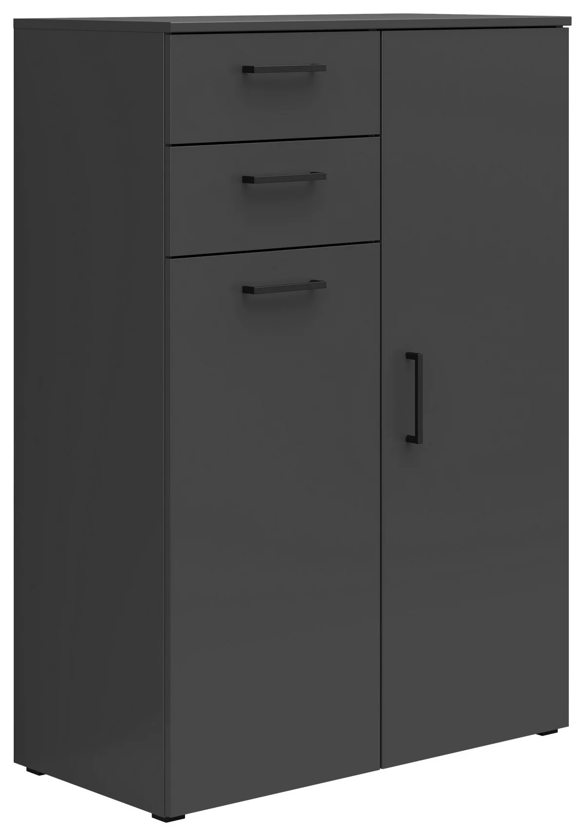 Carryhome KOMODA 80/115/40 cm grafitno siva