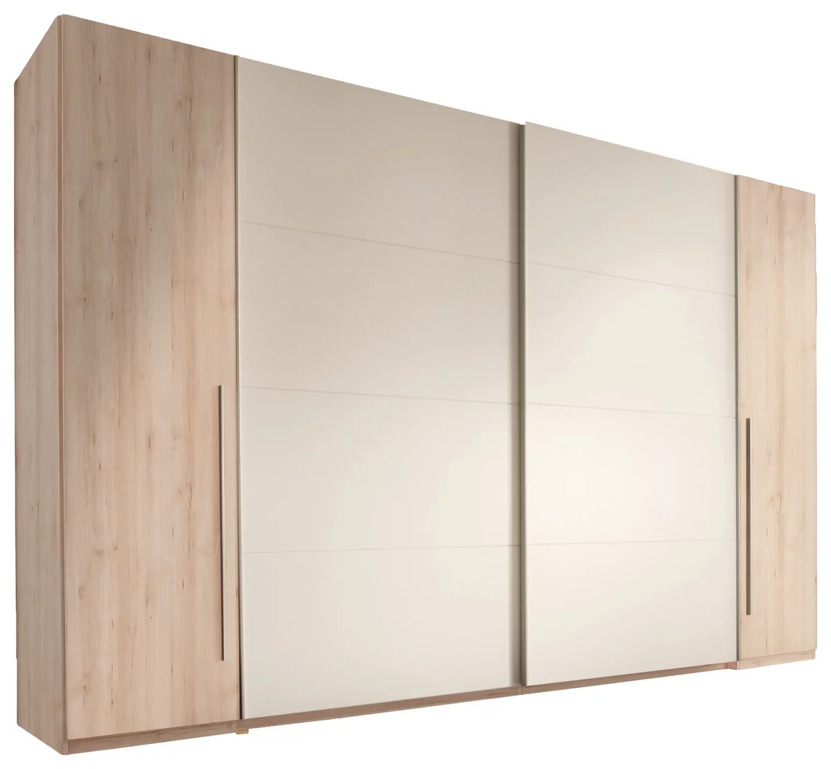 Carryhome ORMAR - VISEĆA KLIZNA VRATA bela, boja bukve 315/225/61 cm