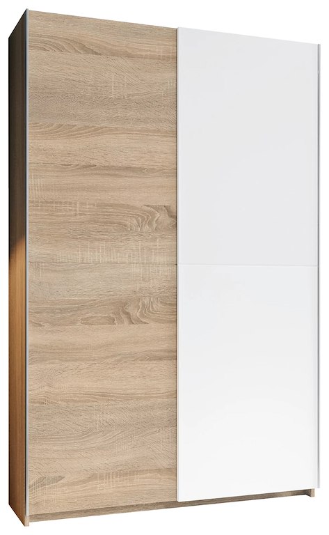 Boxxx VIŠENAMENSKI ORMAR bela, sonoma hrast 125/195/38 cm
