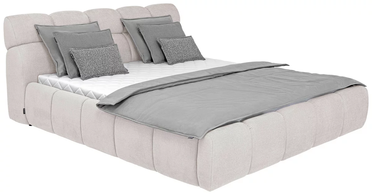 TAPACIRANI KREVET 140/200 cm boja sedefa