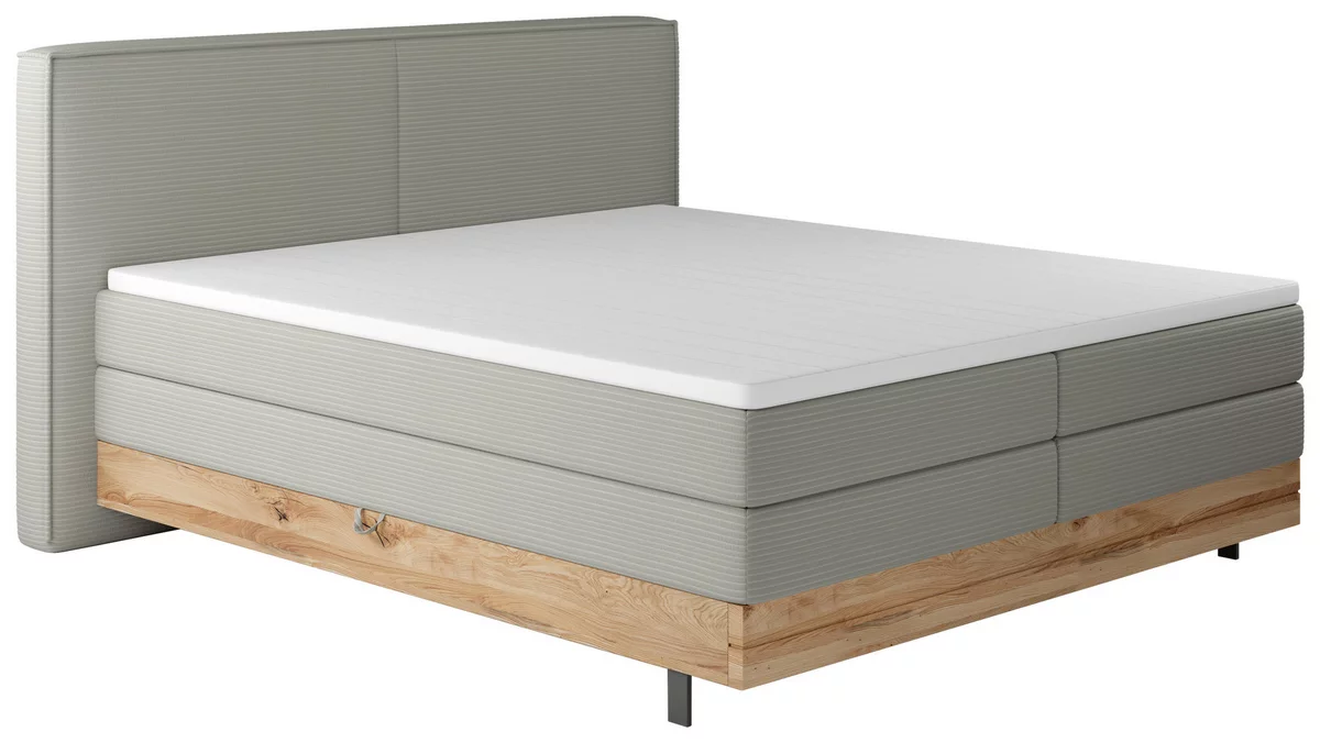 BOXSPRING KREVET 180/200 cm sivo-braon