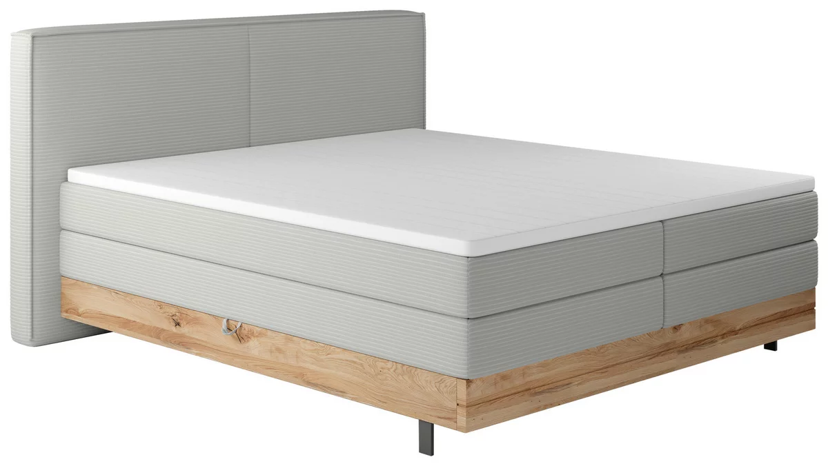 BOXSPRING KREVET 140/200 cm siva