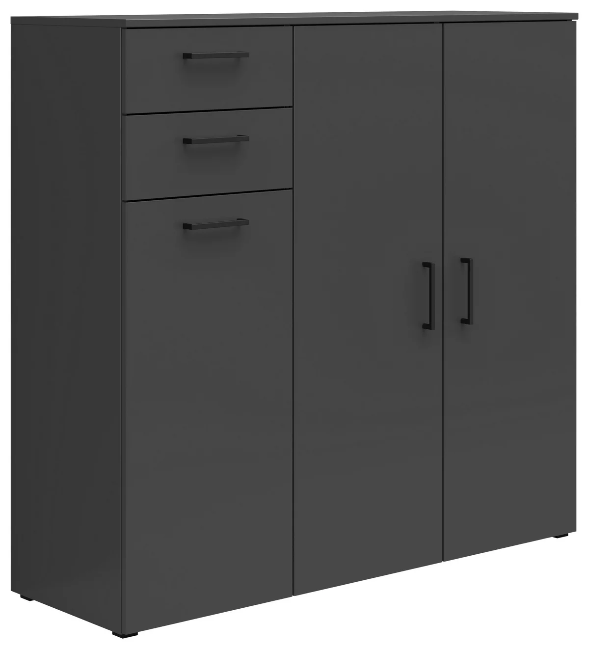 Carryhome KOMODA 120/115/40 cm grafitno siva