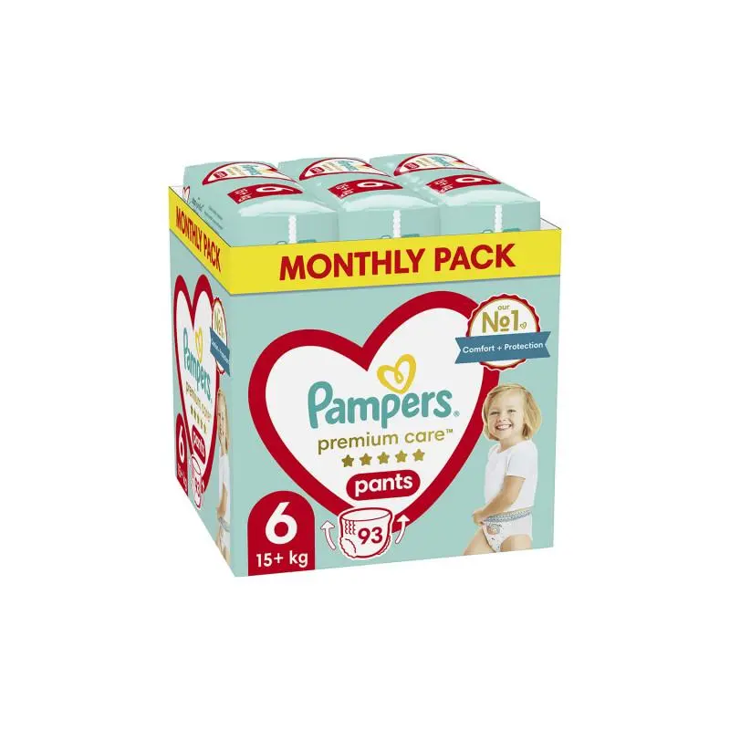 Pampers Pelene Premium Care 6, Monthly, 15+kg, 93/1
