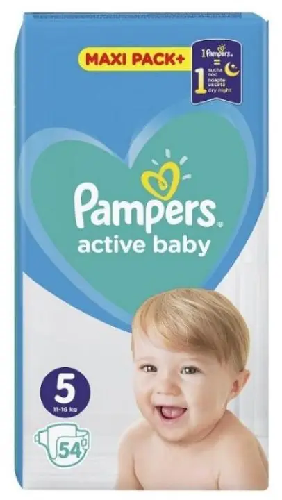 Pampers Pelene Active Baby 5, 11-18 kg, 54/1