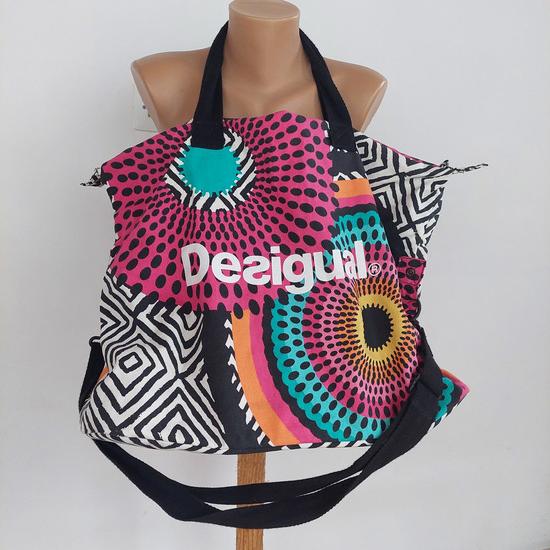 Desigual maxi platnena torba